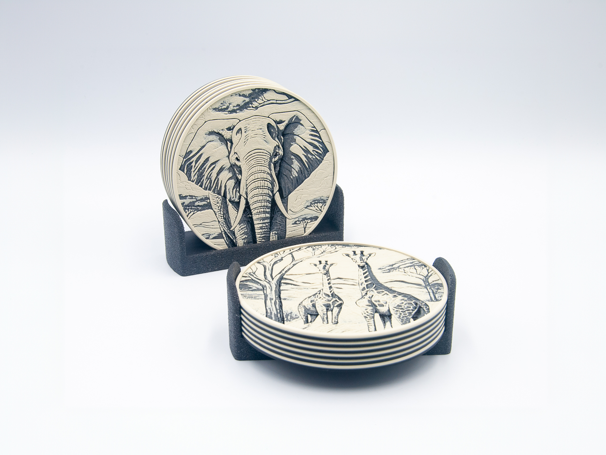 Savanna Wildlife Coasters by Bamingo Design | Printables Store