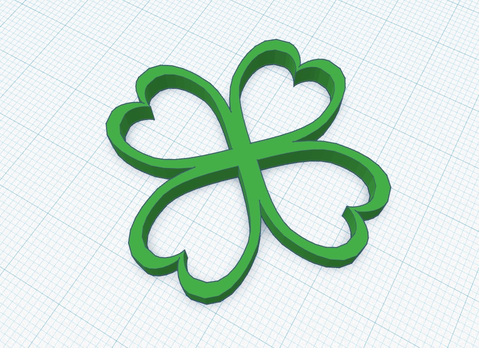 Four-leaf clover keychain by Sztrikes | Download free STL model ...