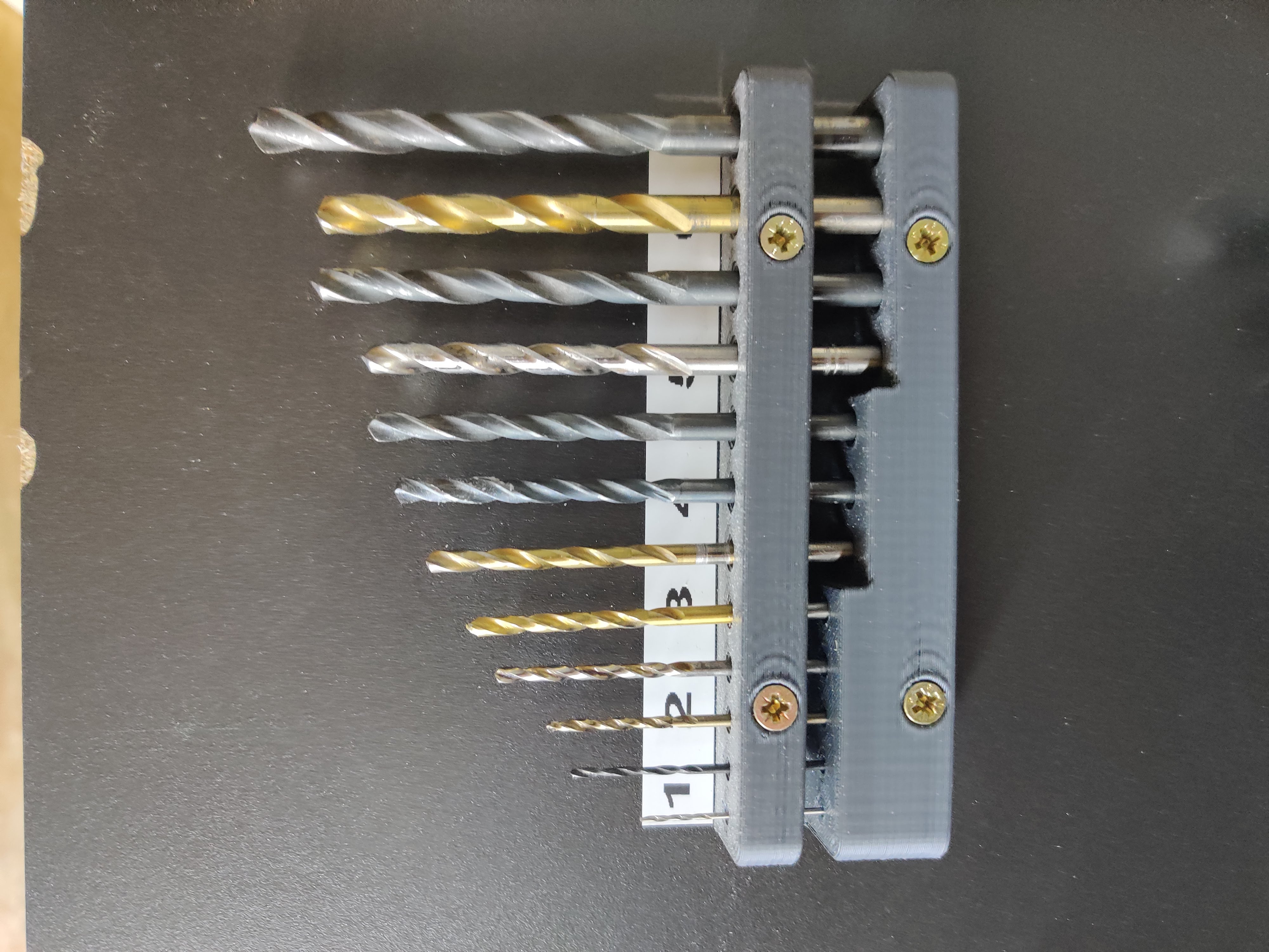 Drill bit organiser for 1,0mm-6,5mm by 3Ddy | Download free STL model ...