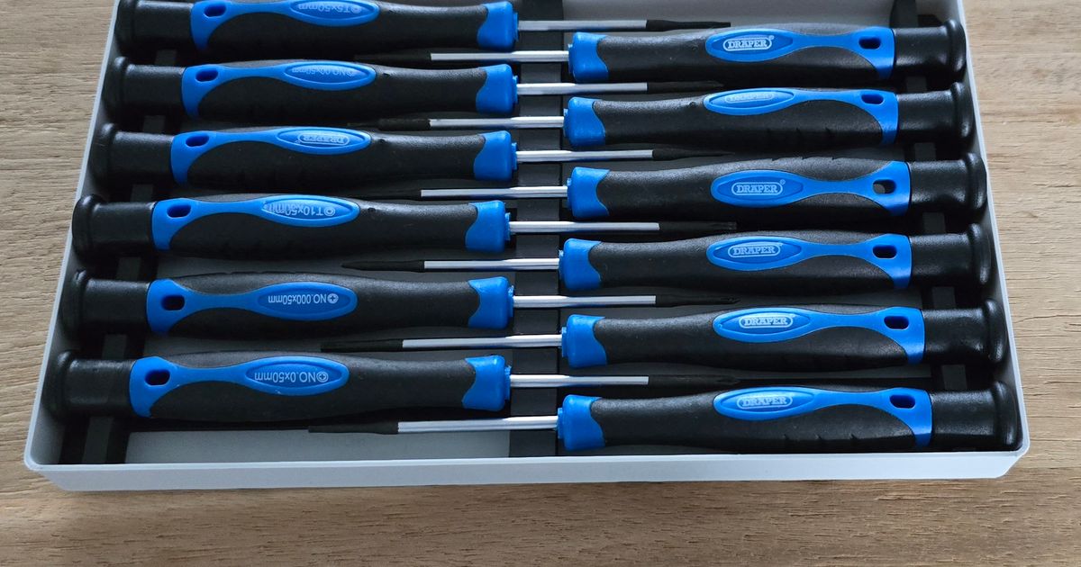 Gridfinity precision screwdriver set draper by R.deBrouwer | Download ...