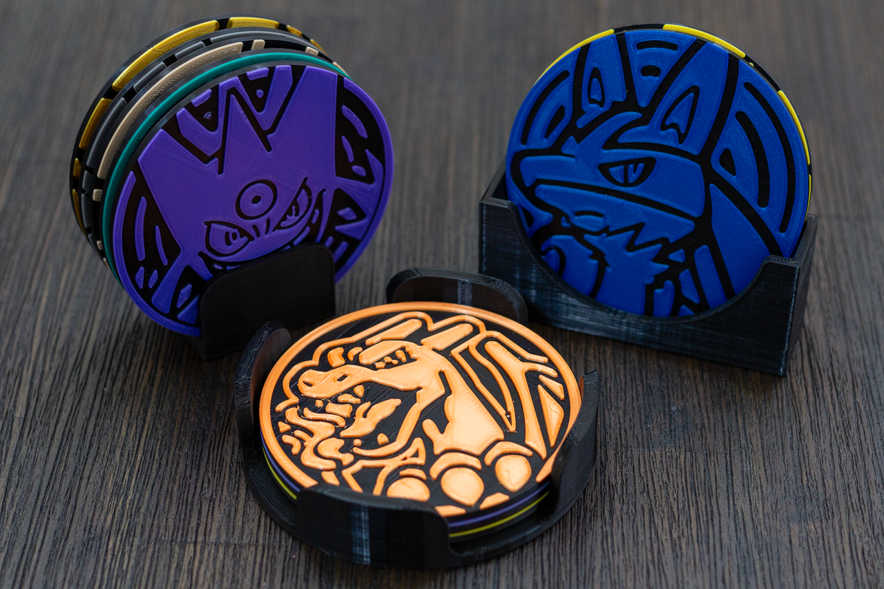 Pokemon Coasters Vol. 1 - Charizard, Lucario, Psyduck, Ditto, Metagross ...
