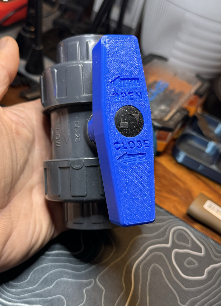 1" CEPEX Ball Valve Handle by MJ | Download free STL model | Printables.com