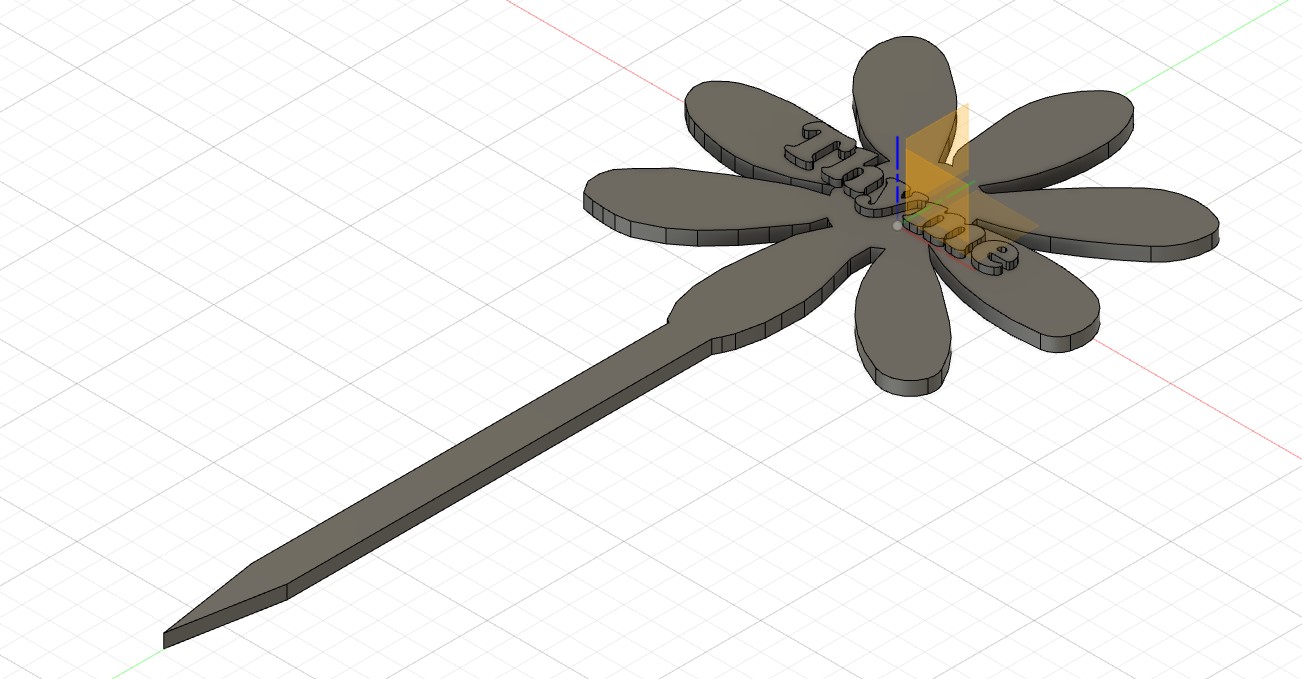 Flower stakes with herb names by Justin | Download free STL model ...