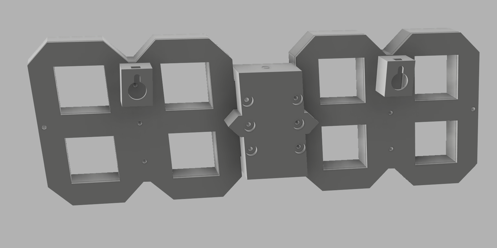 7 Segment RGB LED Clock using Neopixels por G_Paul | Descargar modelo ...