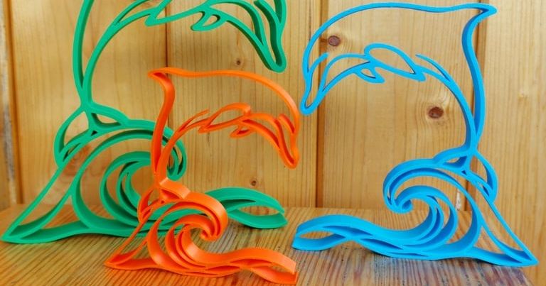 Minimalist Dolphin figure / Delfín figurka by kutnohormac | Download ...