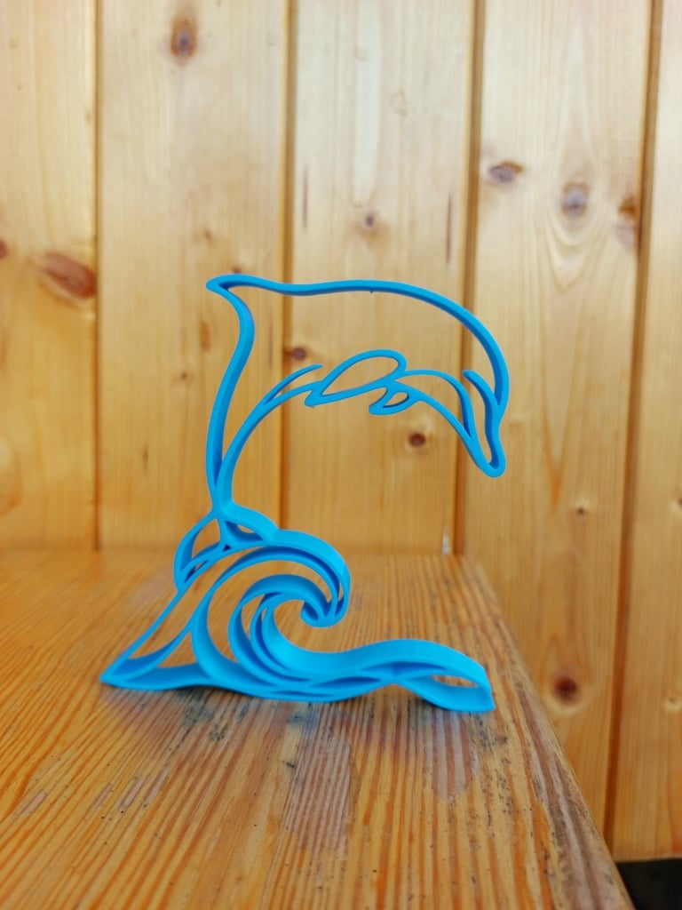 Minimalist Dolphin figure / Delfín figurka by kutnohormac | Download ...