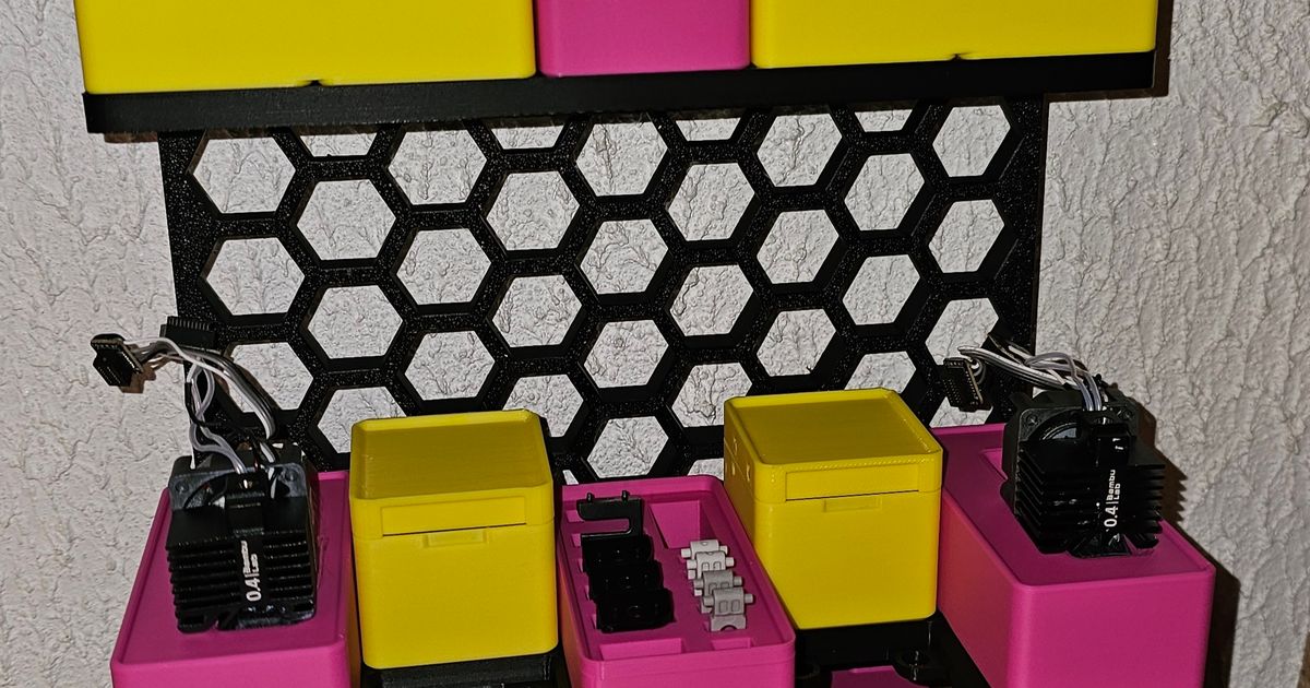 Gridfinity container with lid multi heights by Hervea | Download free ...