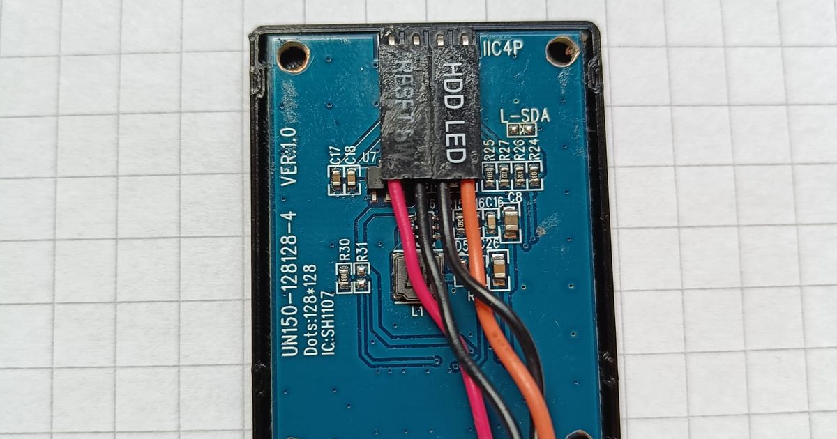 Oled 128x128 case par Alexei Haikonen | Téléchargez gratuitement un ...