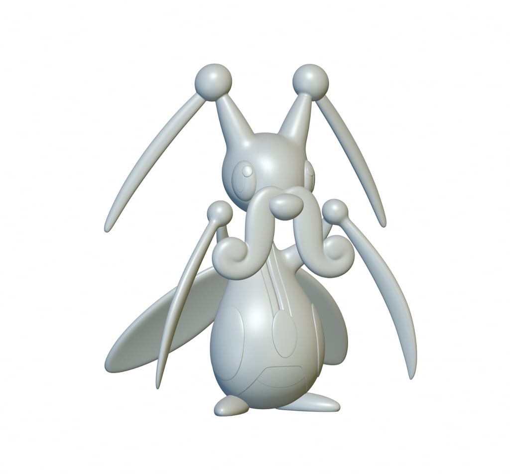 Pokemon Kricketune #402 - Optimized for 3D Printing by 3Dprint1UP ...
