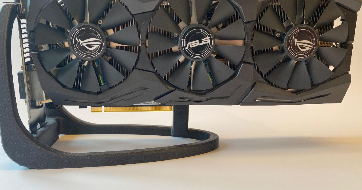 GPU Display Holder by Martin | Download free STL model | Printables.com