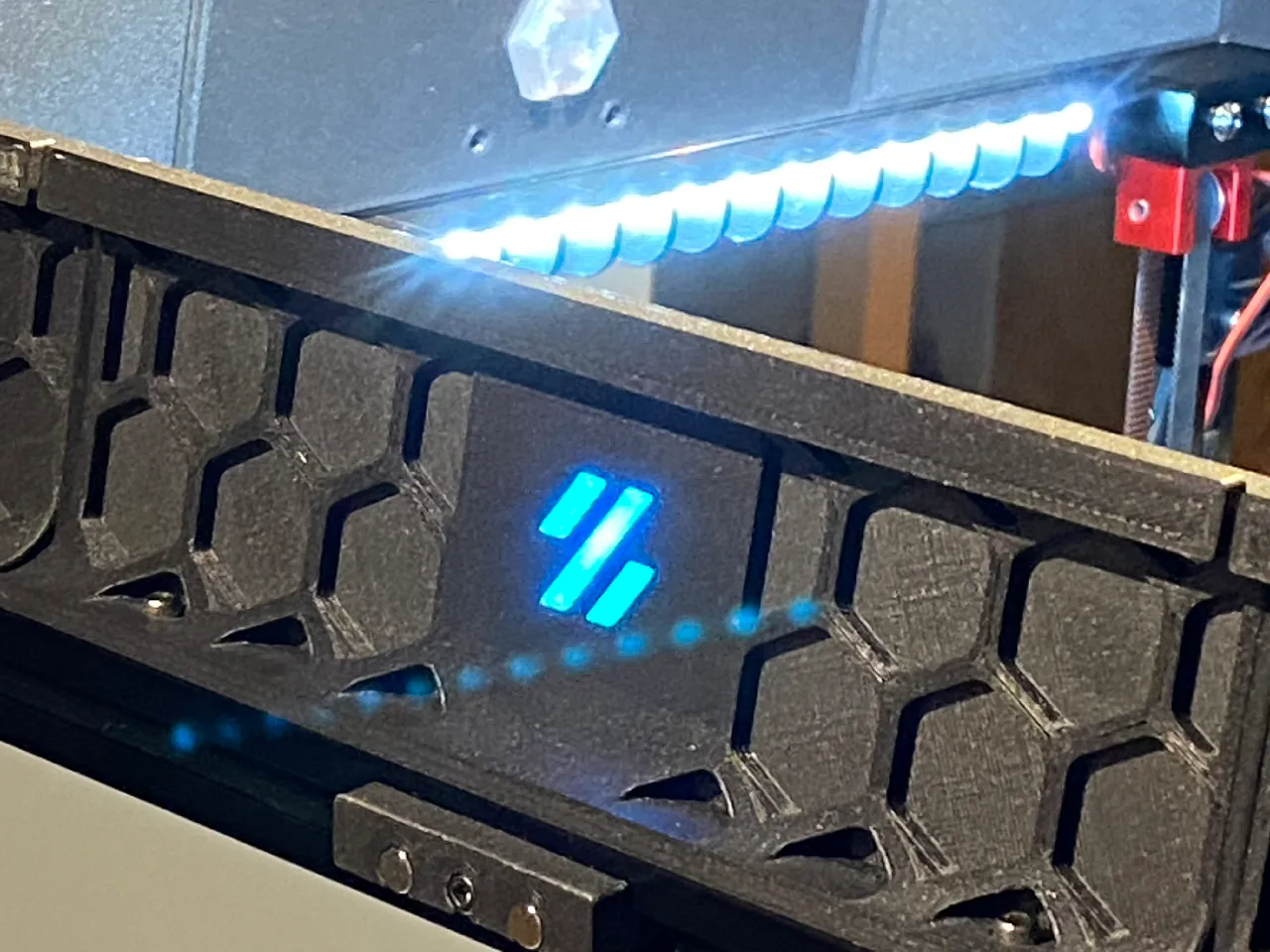 VORON 2.4 TRIDENT CANOPY TOP HAT NEOPIXEL LED MOD!!! CONTROLLED BY ...