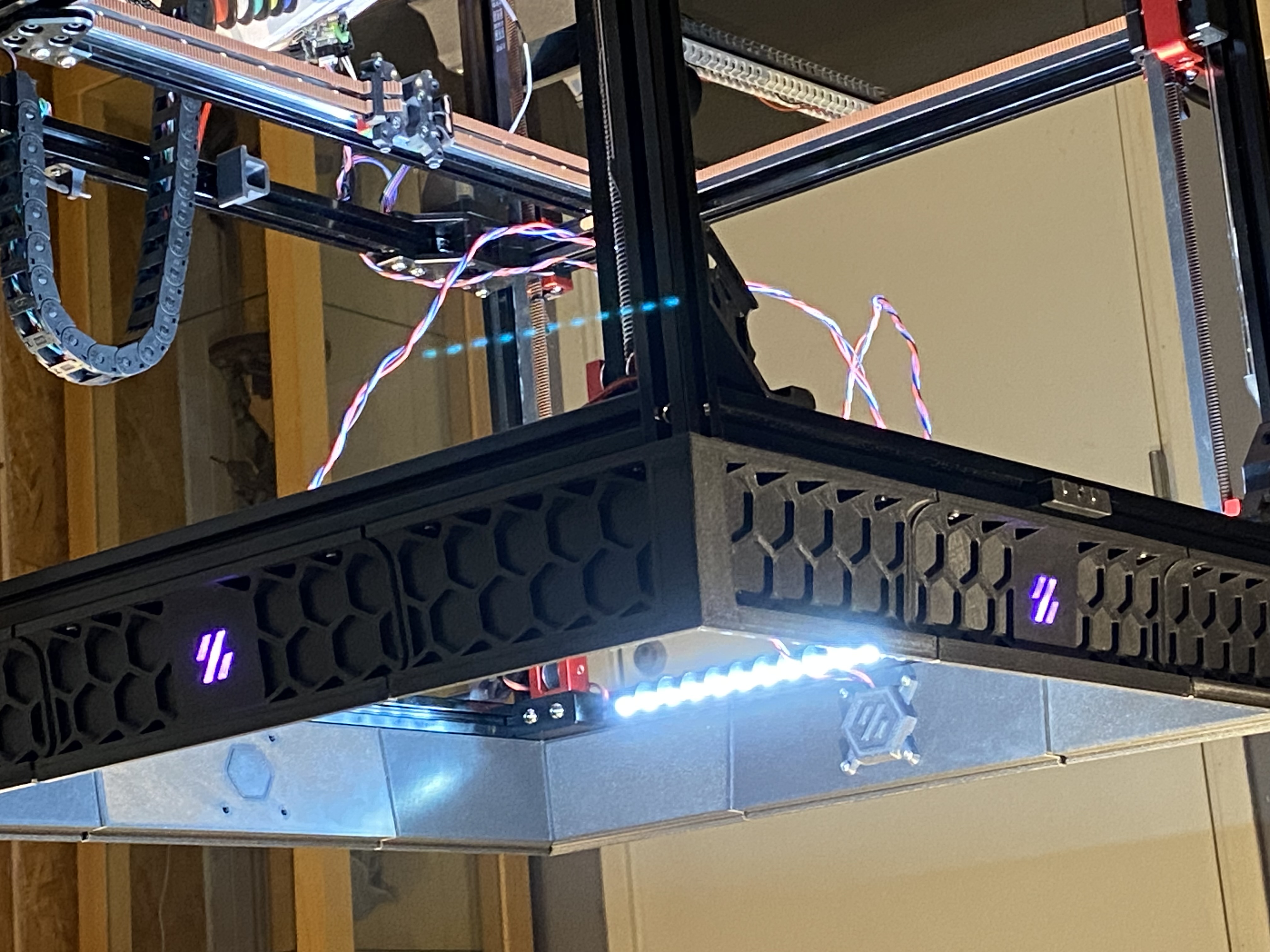 VORON 2.4 TRIDENT CANOPY TOP HAT NEOPIXEL LED MOD!!! CONTROLLED BY MACRO! by 3DPrintDemon ...