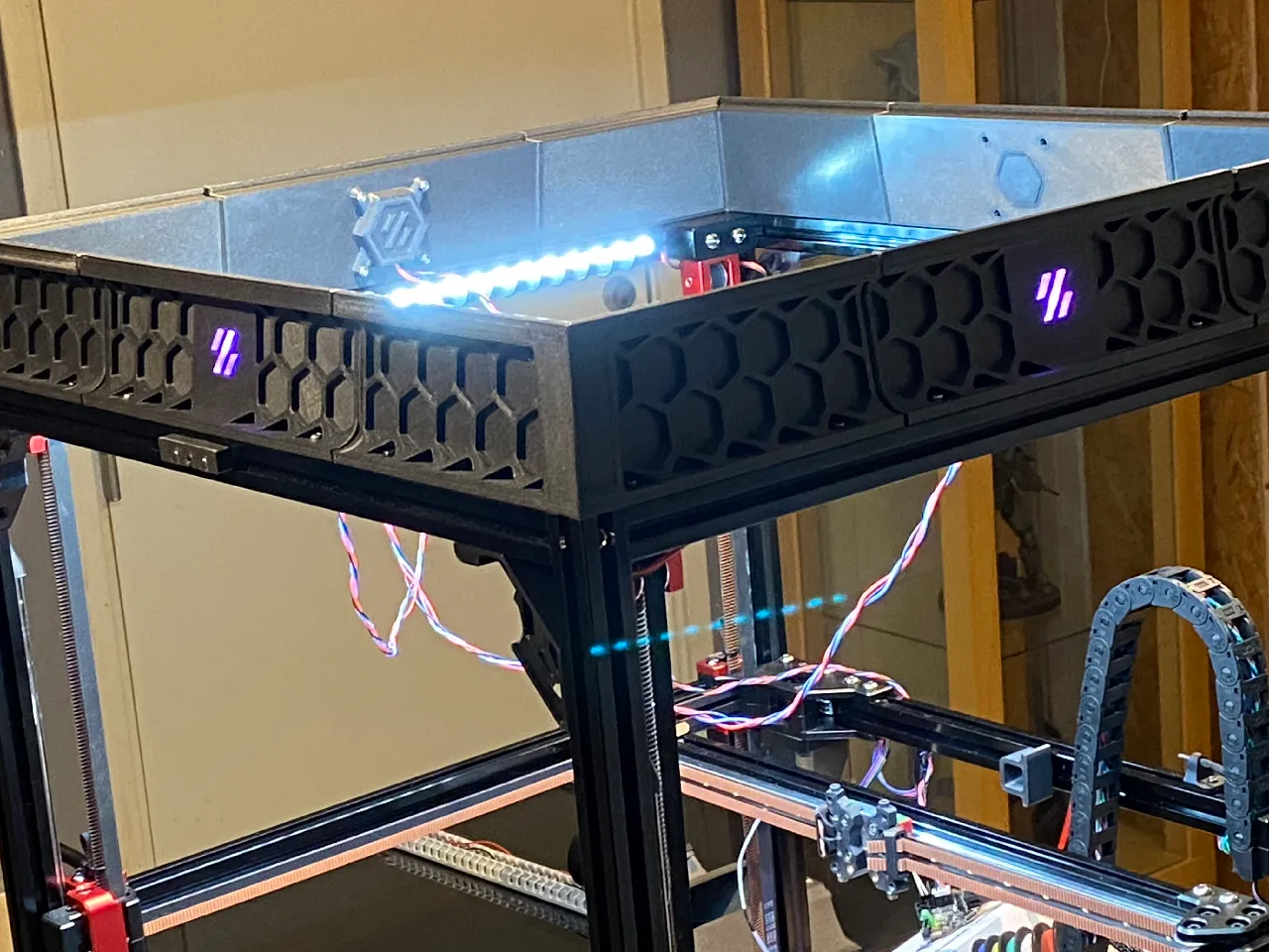 VORON 2.4 TRIDENT CANOPY TOP HAT NEOPIXEL LED MOD!!! CONTROLLED BY MACRO! by 3DPrintDemon ...