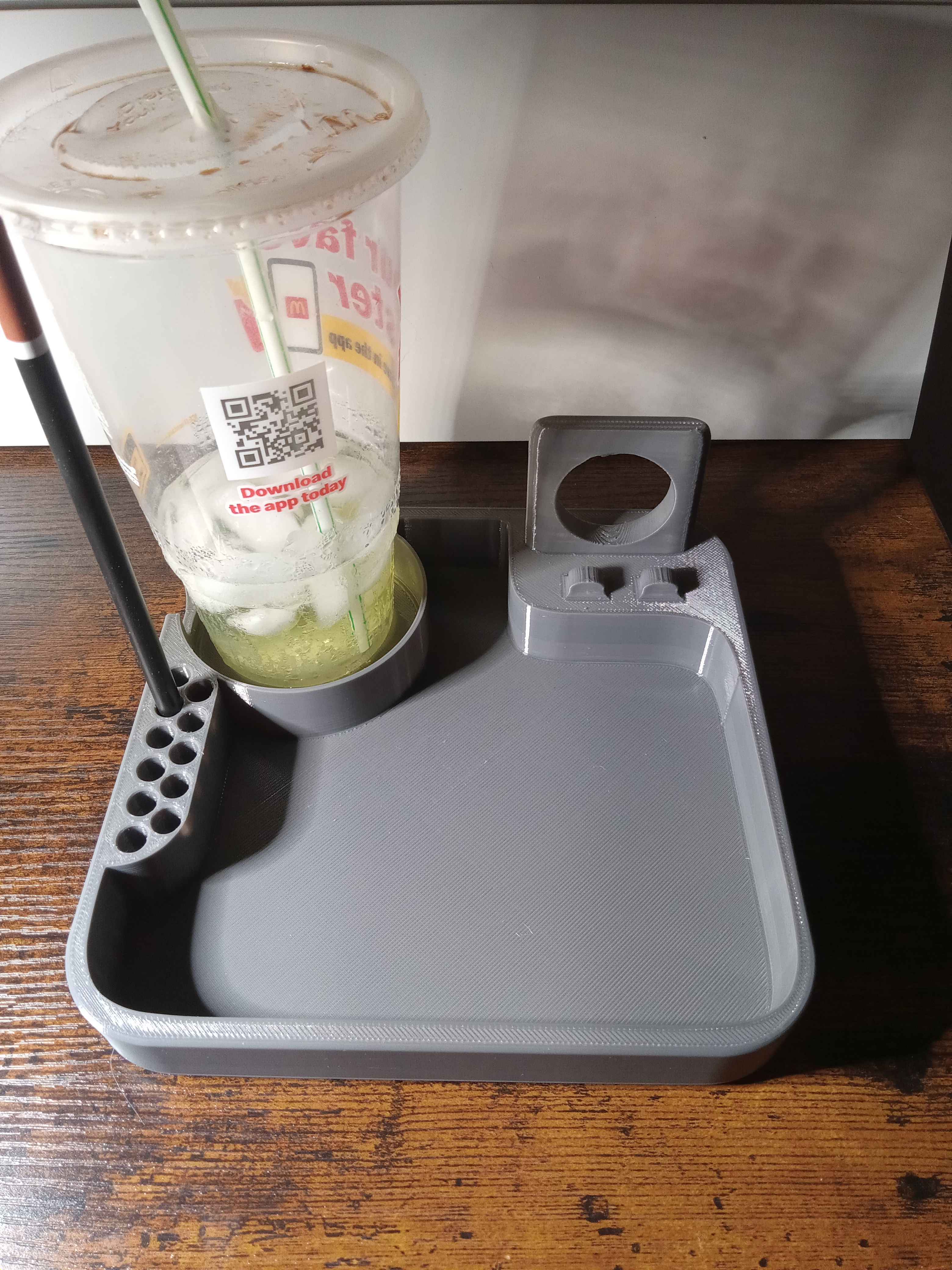 Coaster & Phone stand tray by thatguy69 | Download free STL model ...