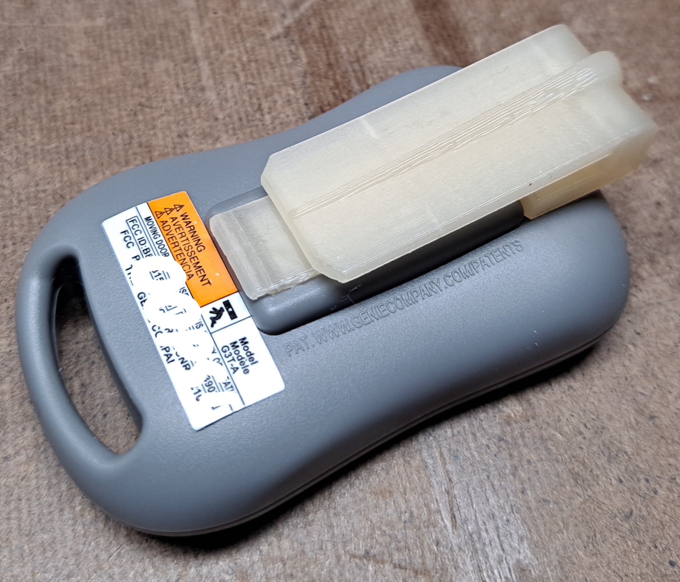 Garage door remote clip by BTuck | Download free STL model | Printables.com