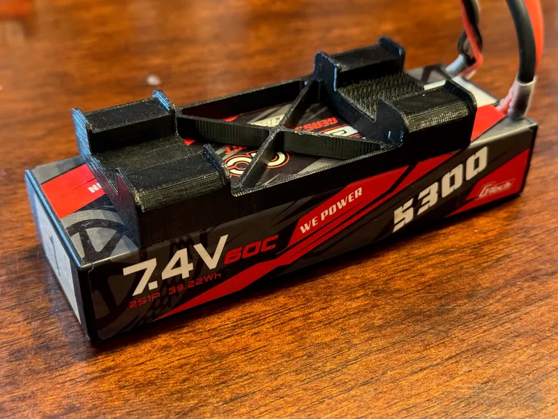 Pro4 SC10 2S-3S LiPo battery spacer by jrsone | Download free STL model ...