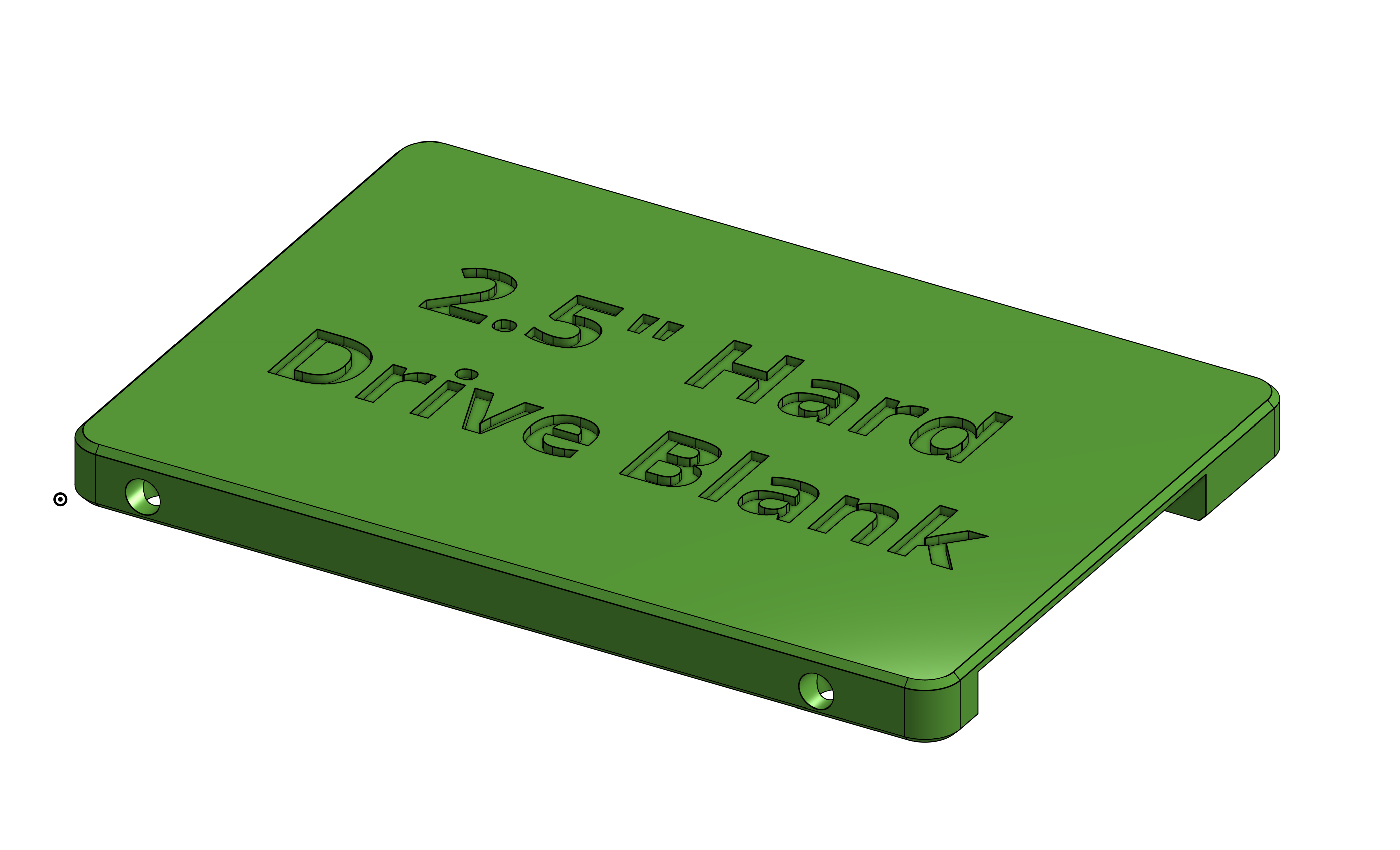 2.5 Inch Hard Drive Blank by JKachele | Download free STL model ...