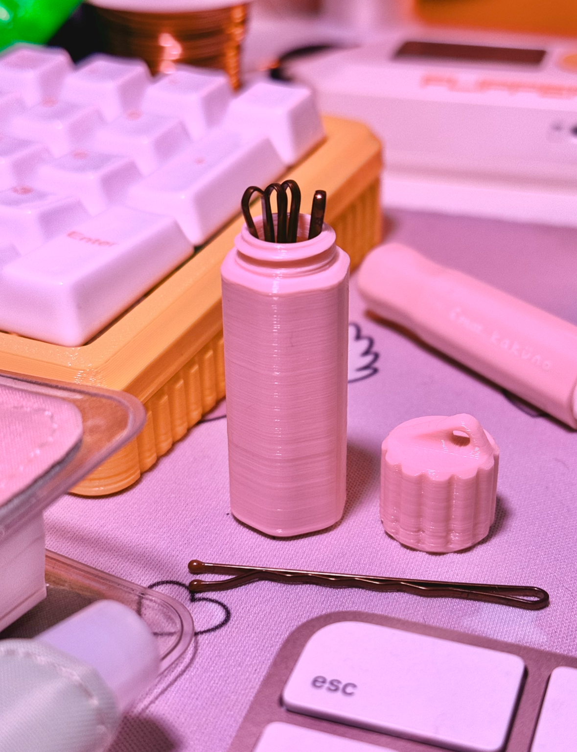 Mini Keychain Container by Brooke | Download free STL model ...