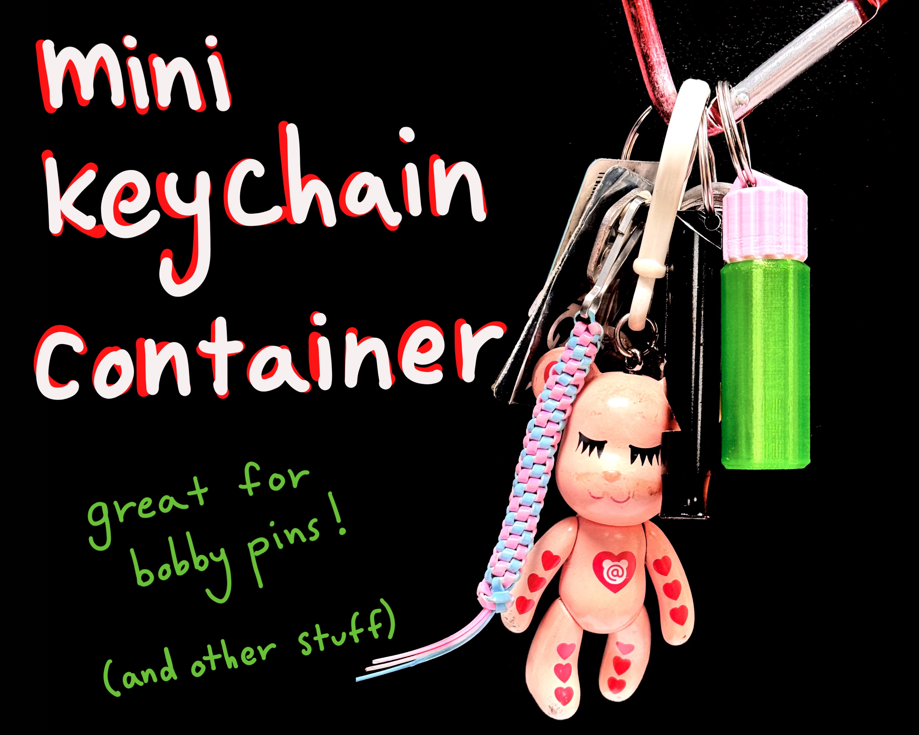 Mini Keychain Container by Brooke | Download free STL model ...