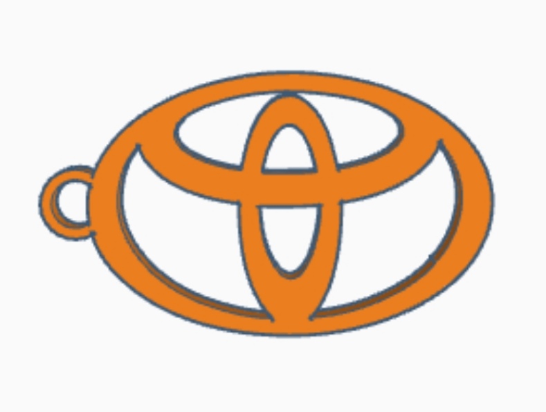 Toyota keychain by Sot Kon | Download free STL model | Printables.com