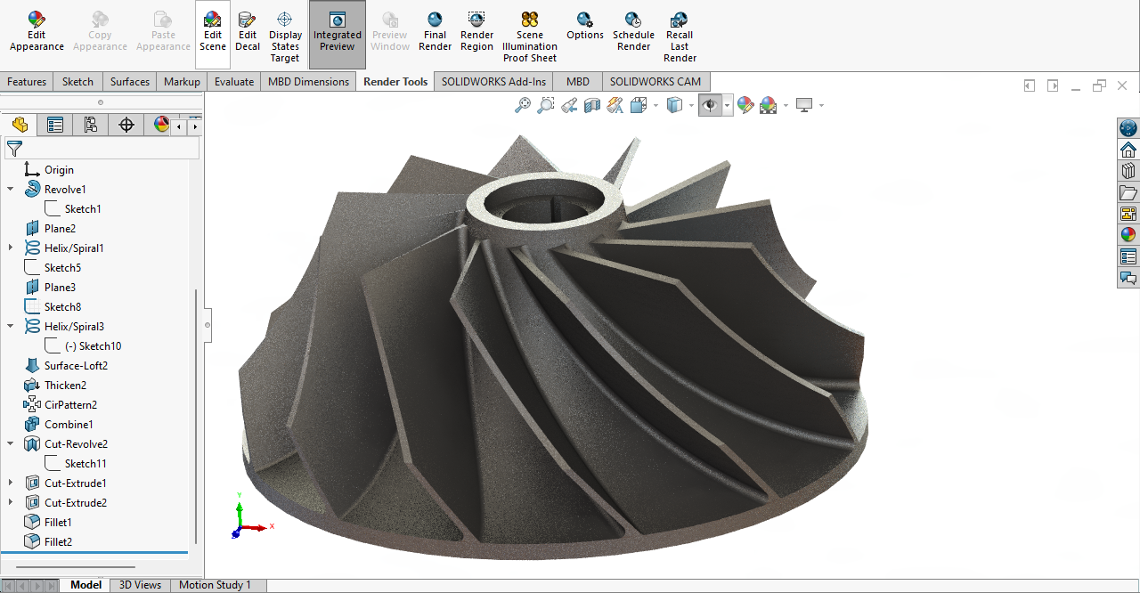 Impeller Stl Tutorial By Polygon Polygon Download Free Stl Model
