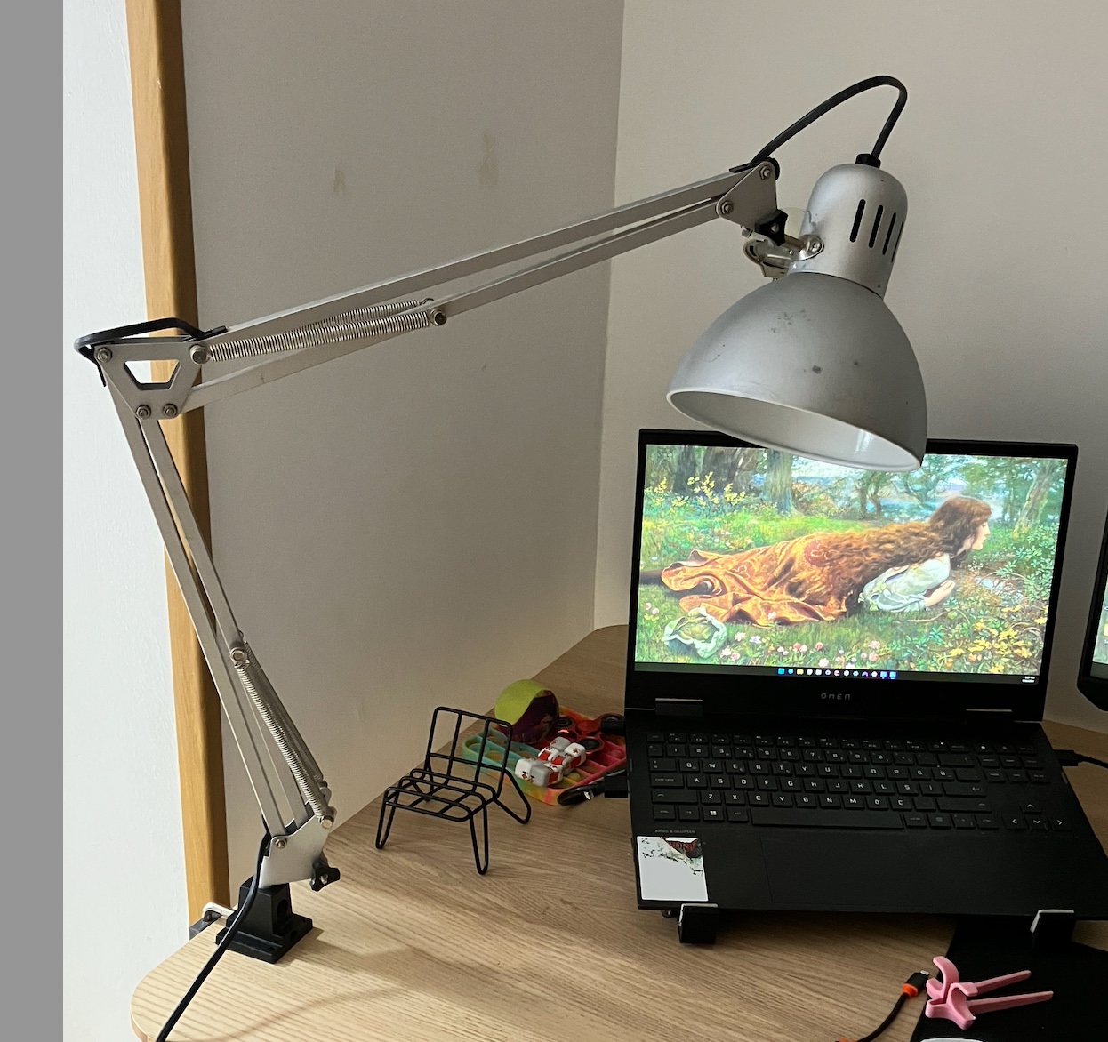 Mount for IKEA TERTIAL engineering lamp - for table IKEA KERHEN by ...
