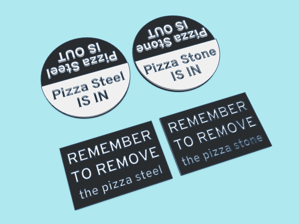 Pizza Stone/Pizza Steel Reminder Magnets by eponymous | Download free ...