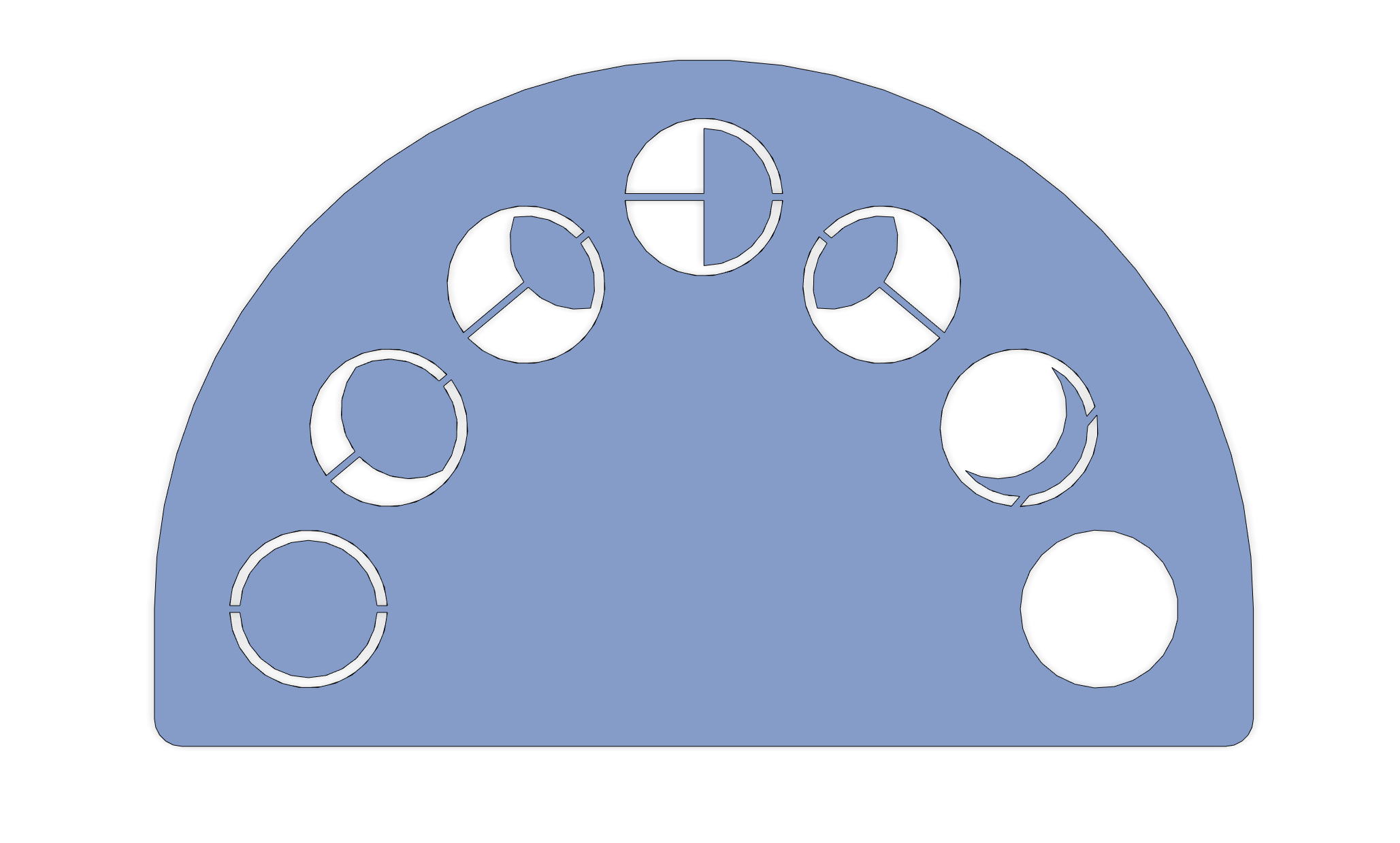 Moon Phases Drawing Template (fusion360) by mosselini1 | Download free ...