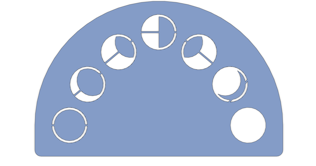 Moon Phases Drawing Template (fusion360) by mosselini1 | Download free ...
