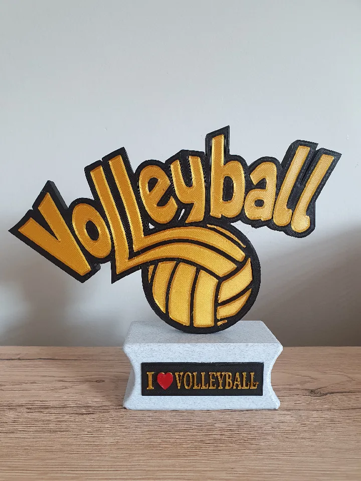 Volleyball Statuette by MartinCrow | Download free STL model ...