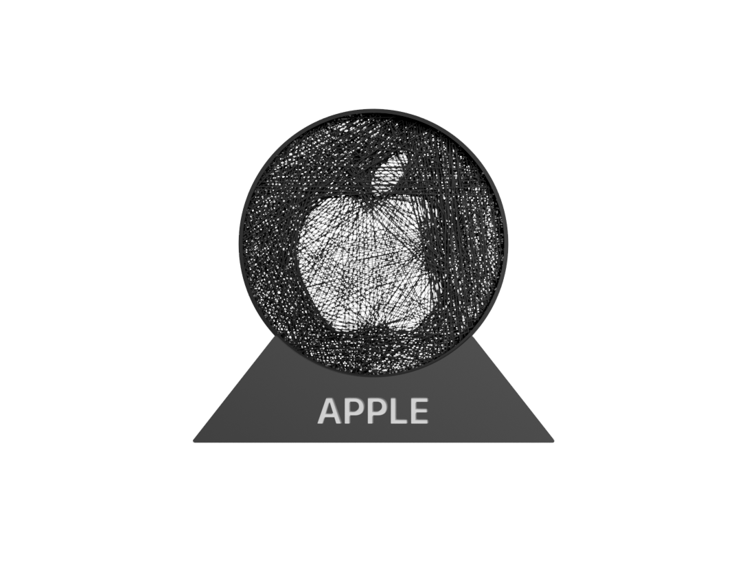 APPLE STRING-ART / DECORATION by Sektor 7 Studios | Download free STL ...