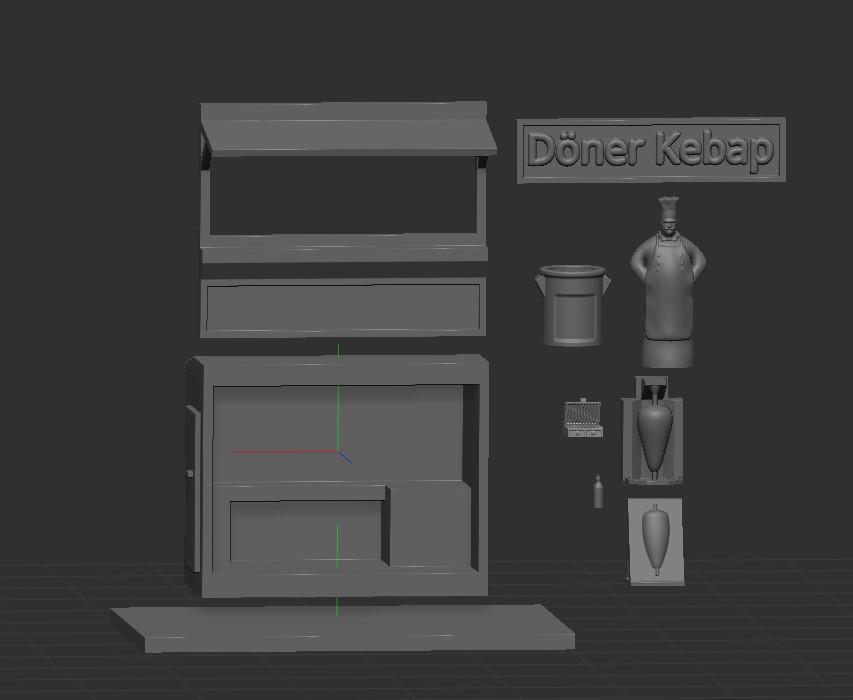 YOUR OWN DÖNER KEBAB STAND - PRINTABLE WITH INVENTORY WITHOUT SUPPORTS ...