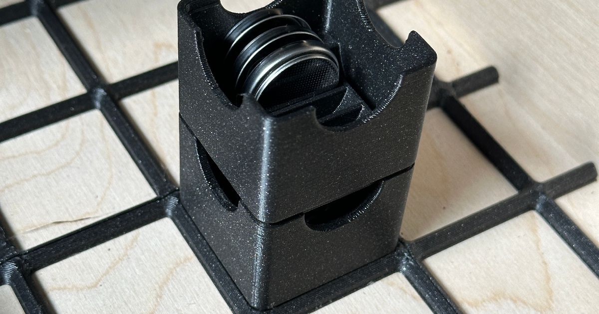 Gridfinity CR2450 Button Cell Storage (Stackable) by NaZer | Download free STL model ...