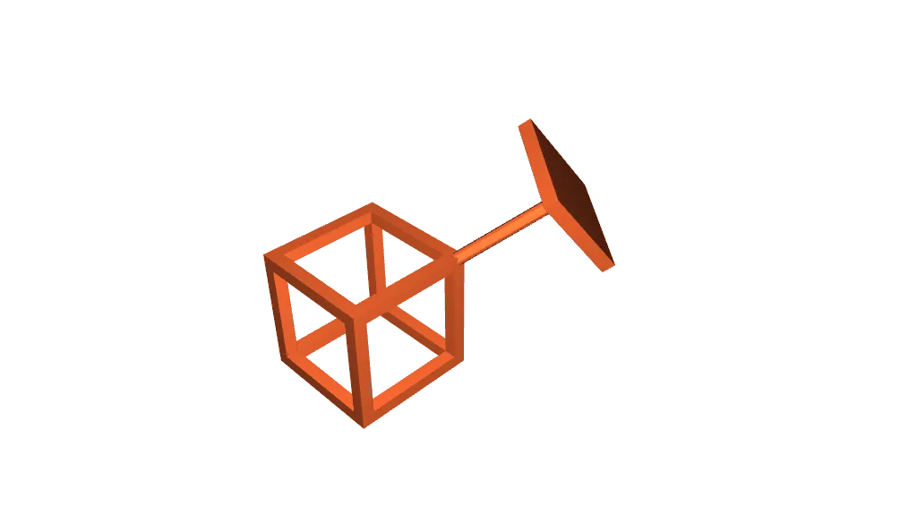Cube on the platform by Çøffeëk | Download free STL model | Printables.com