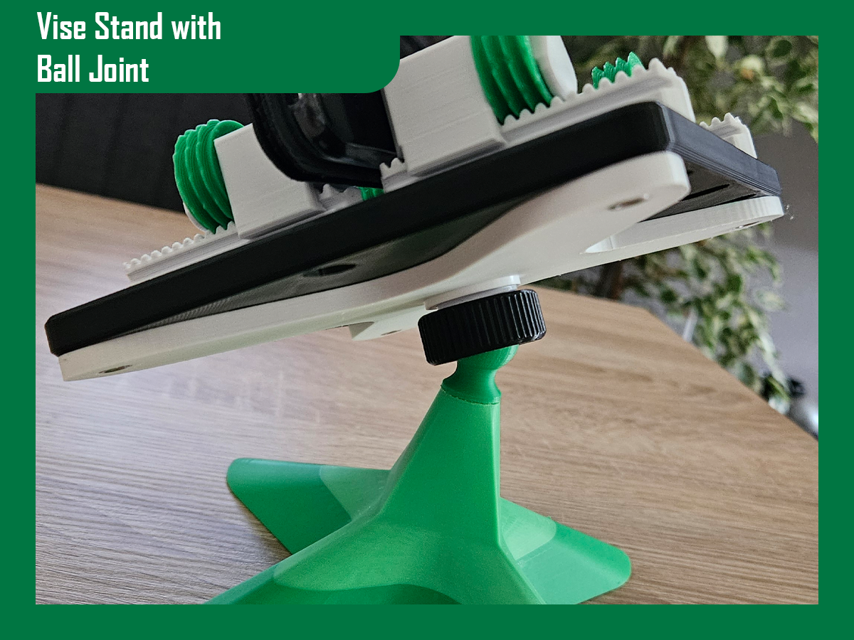 Stand with Ball Joint for Desktop Vise by Symmster | Download free STL ...