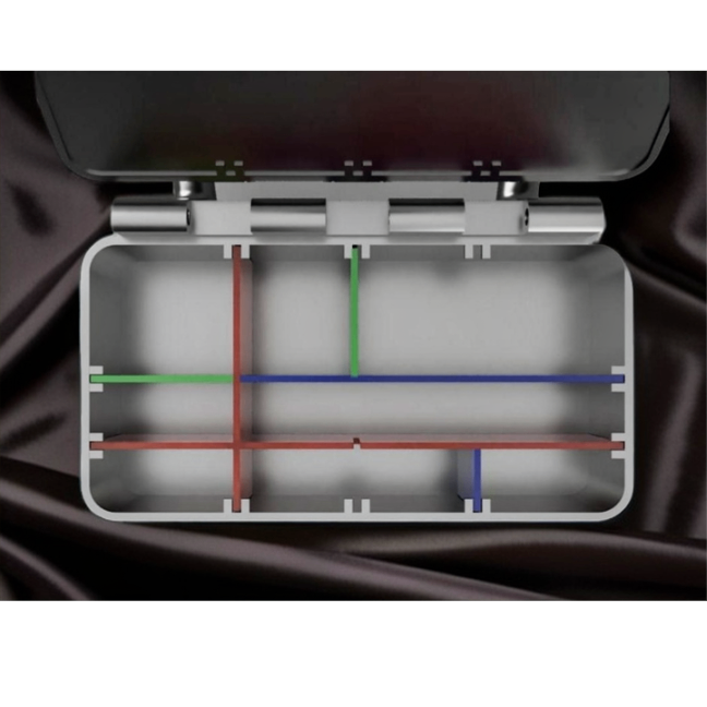 A Modulative Box for Fishing and Storage with Flexible Sliding Dividers ...
