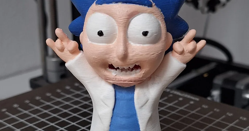 Easy to print Tiny Rick by Cristian Mihai | Download free STL model ...