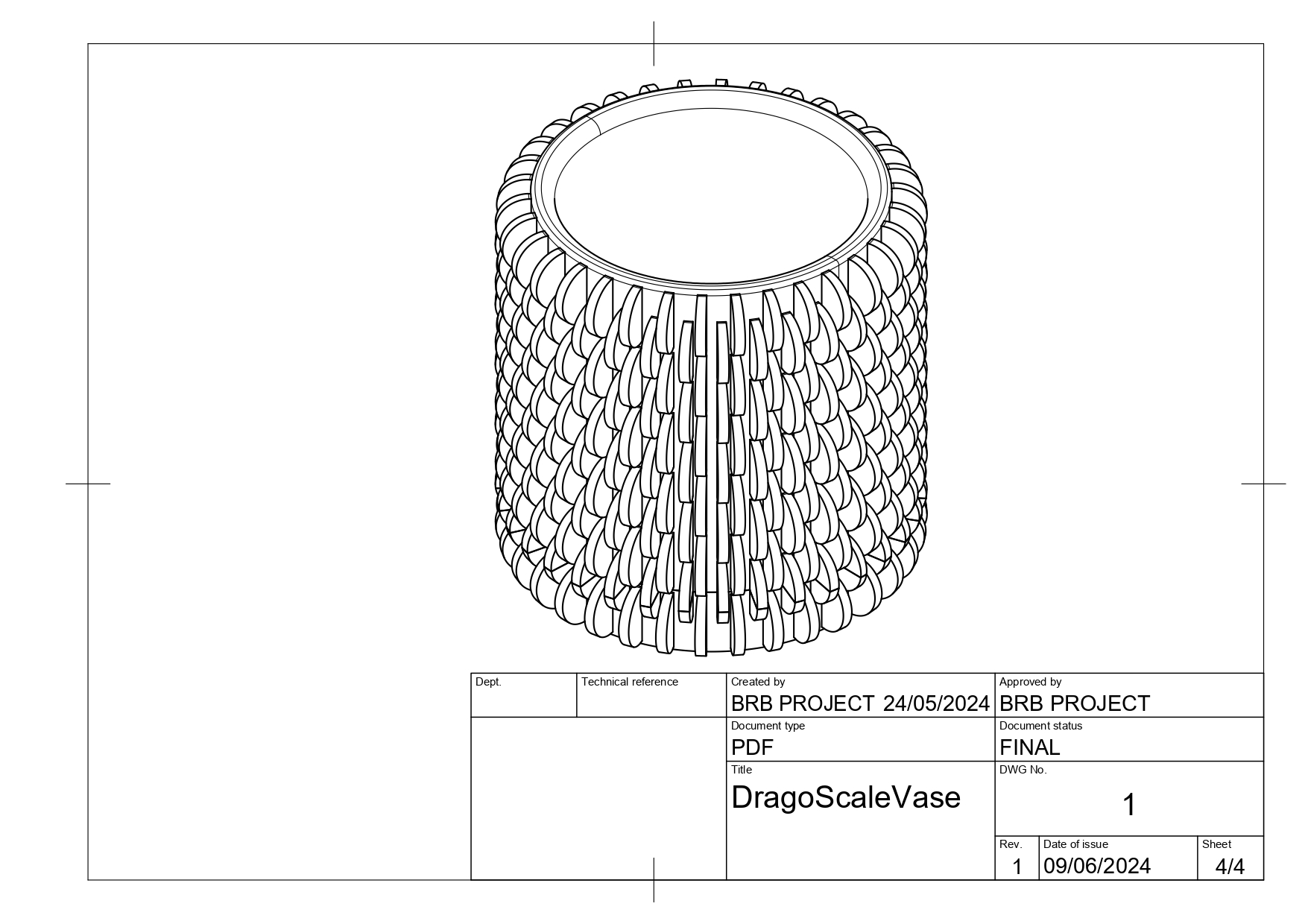 Dragon Scales Vase / Planter by Bruno | Download free STL model ...