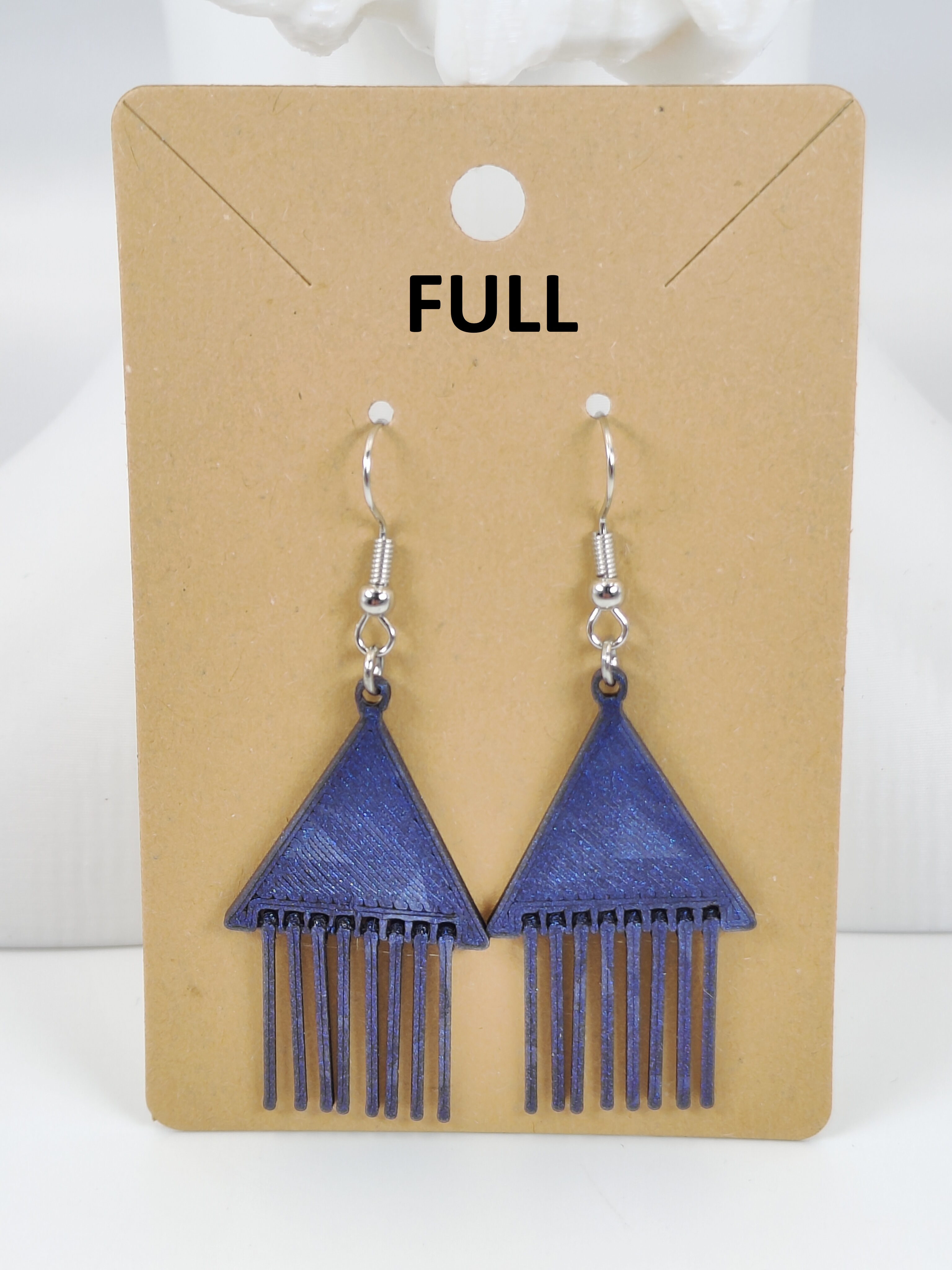 3D Printable Earring - Triangle Trickle Full by TheCraftyMaker ...