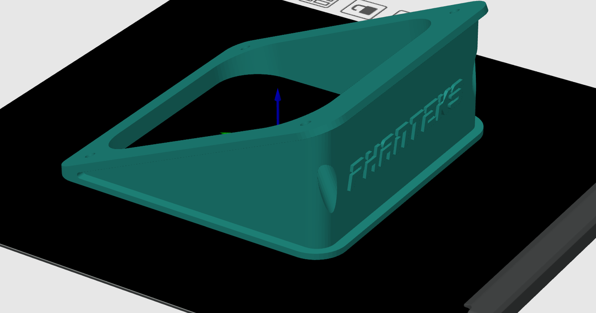 Angled PC Fan Bracket by HR484 | Download free STL model | Printables.com
