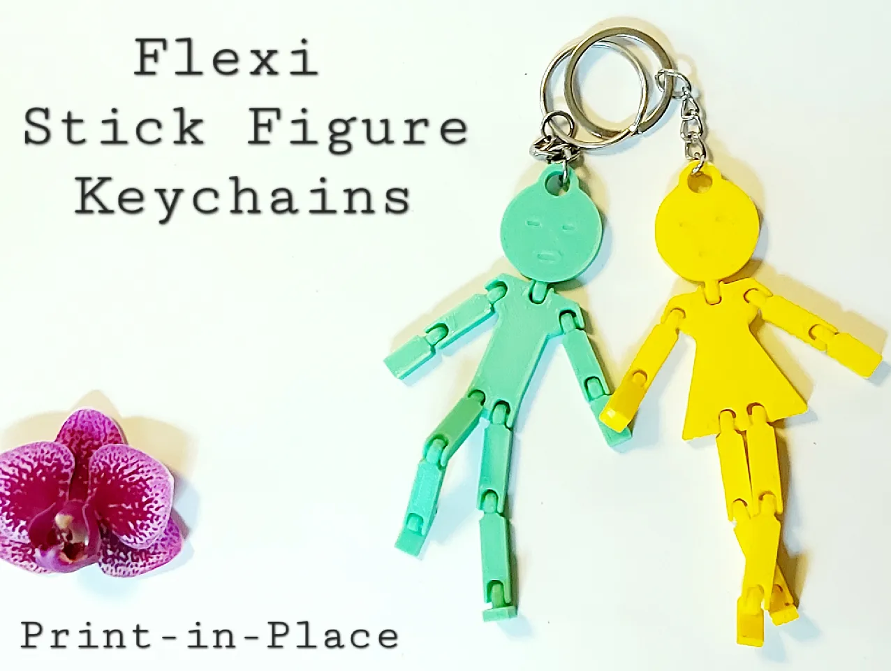Flexi Stick Figure Keychain by kida | Download free STL model ...