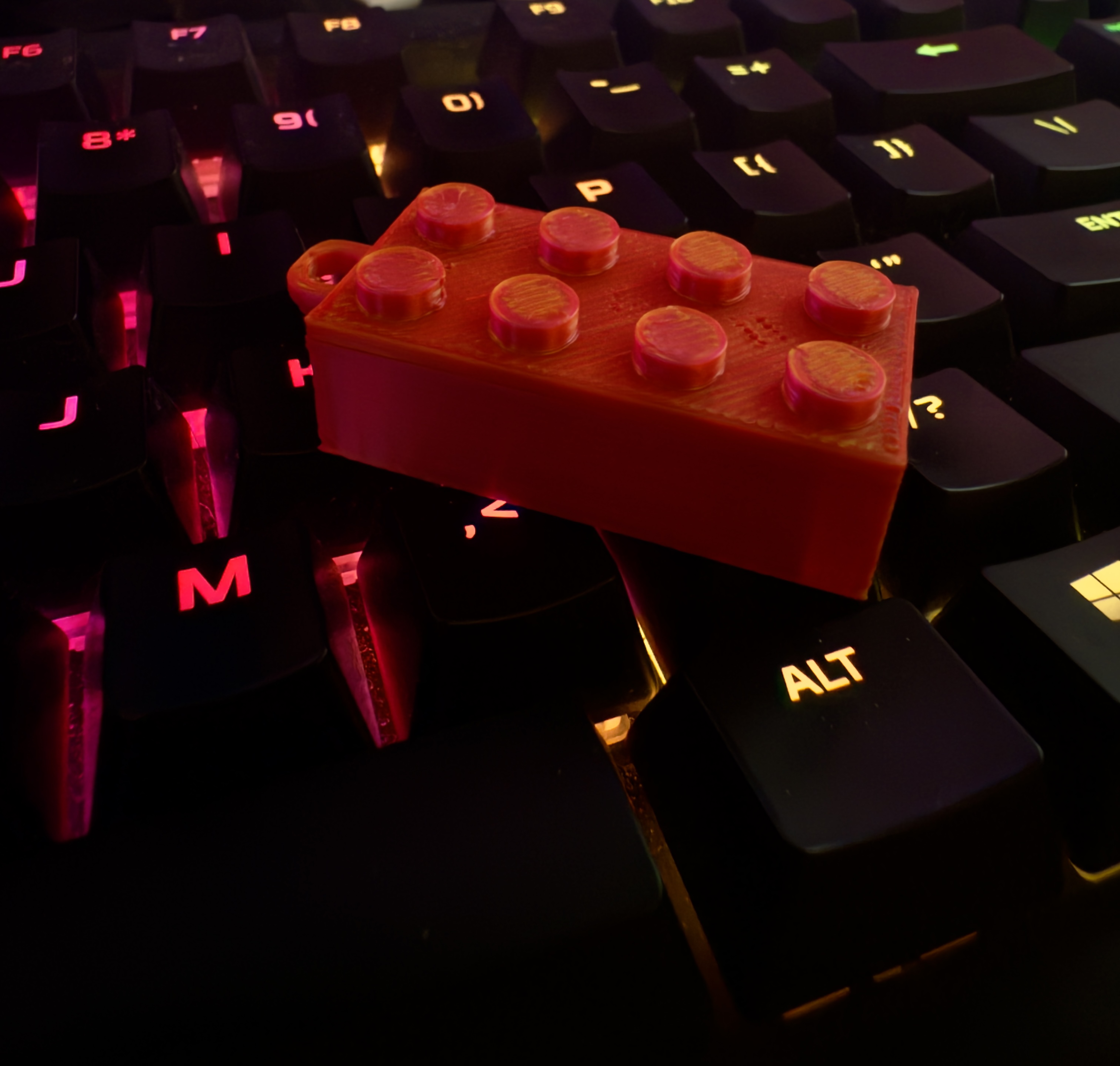 Lego Block Keychain by SN0WMAN | Download free STL model | Printables.com