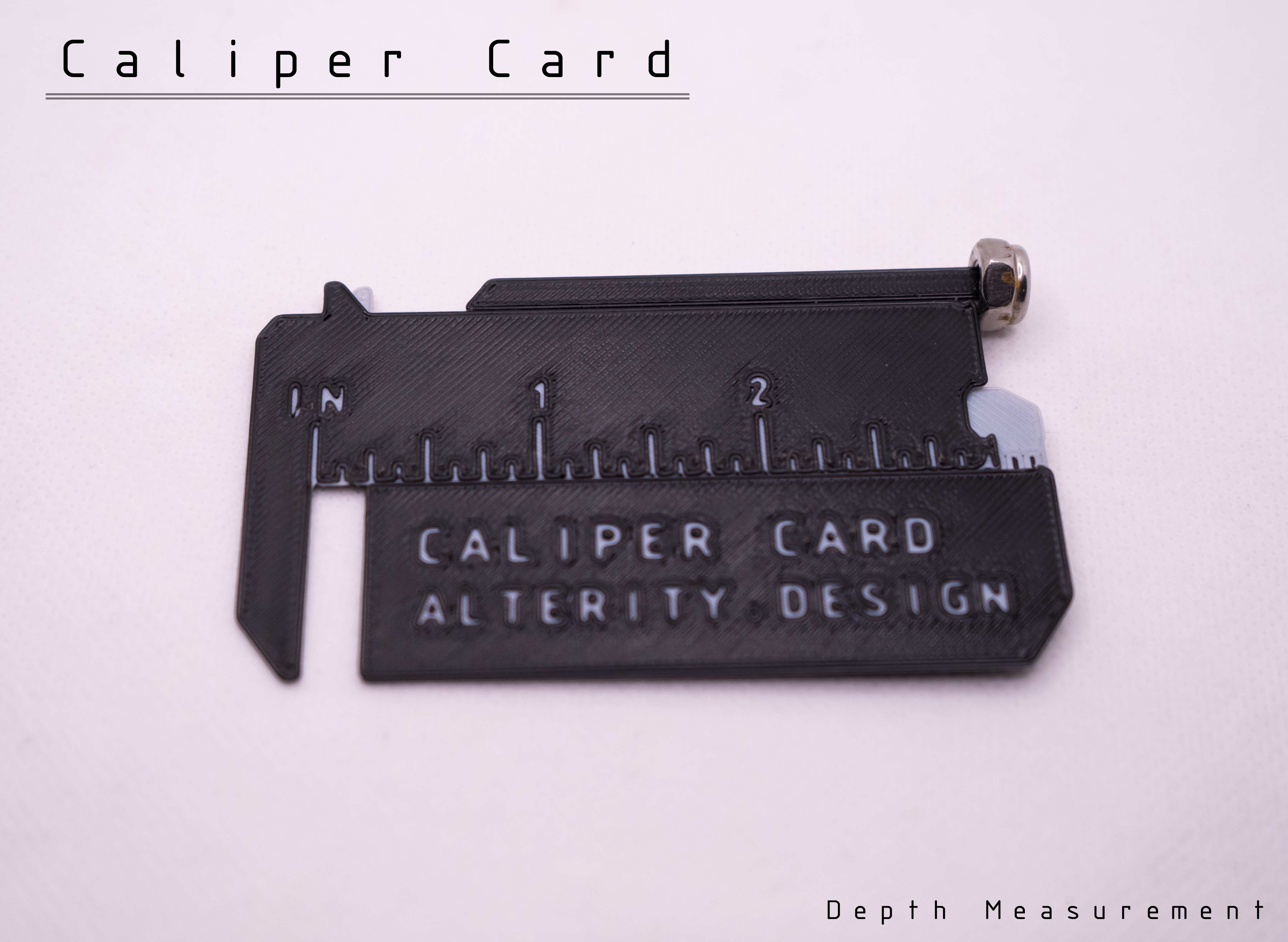 Caliper Card by Alterity Design | Download free STL model | Printables.com