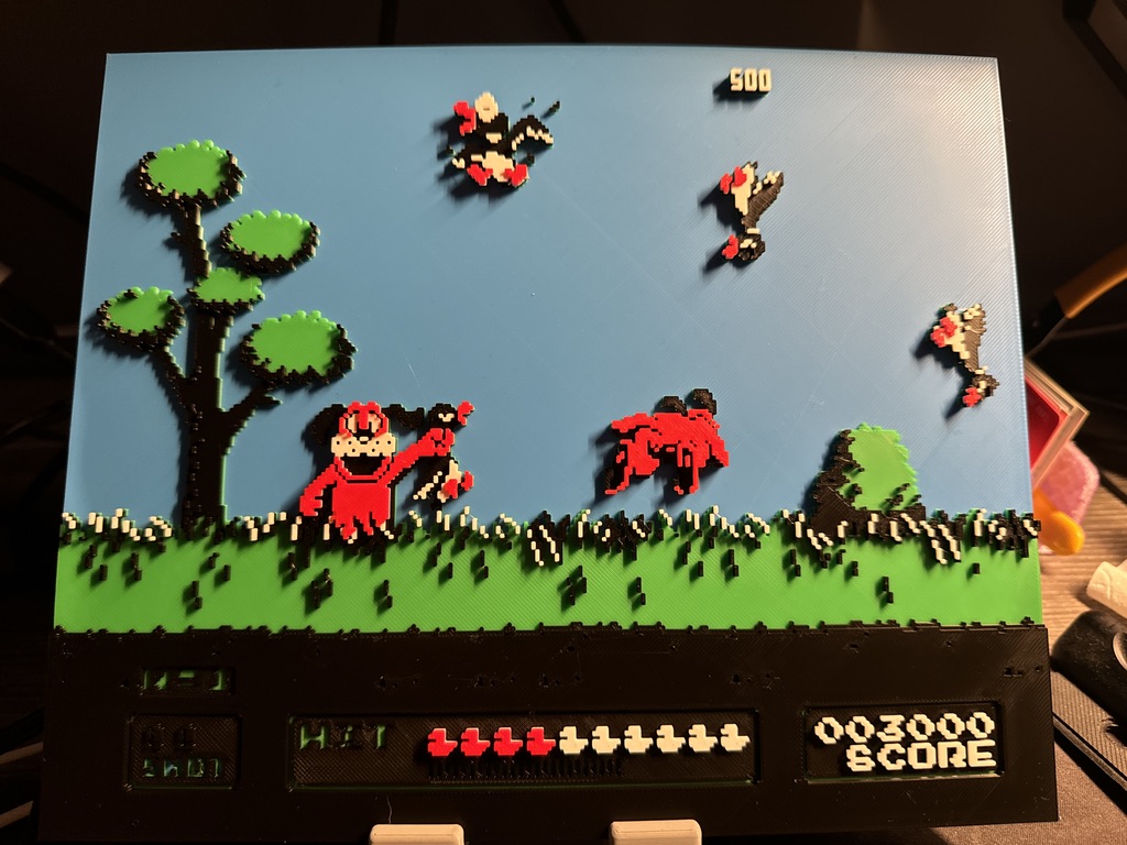 NES - Voxel Duck Hunt by ilikefreecad | Download free STL model ...