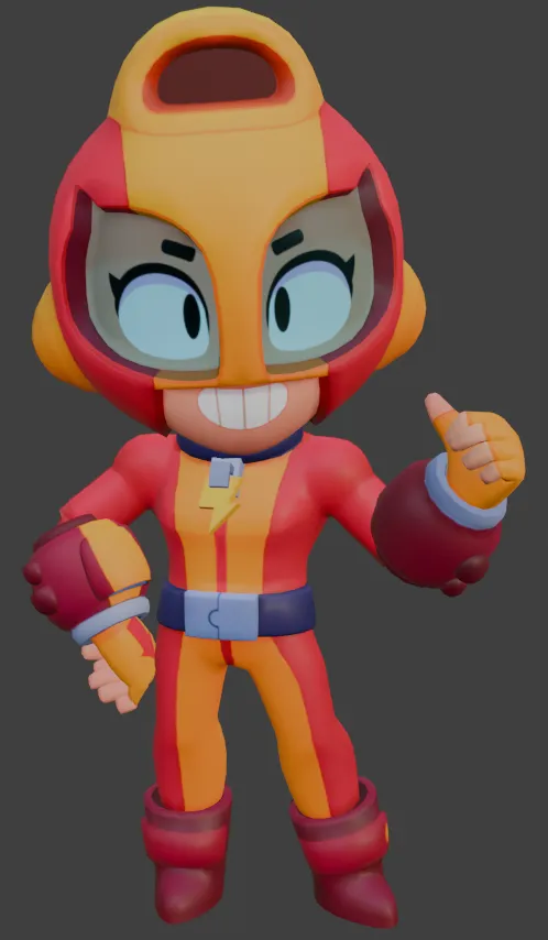 Max - Brawl Stars by GoatGamez | Download free STL model | Printables.com