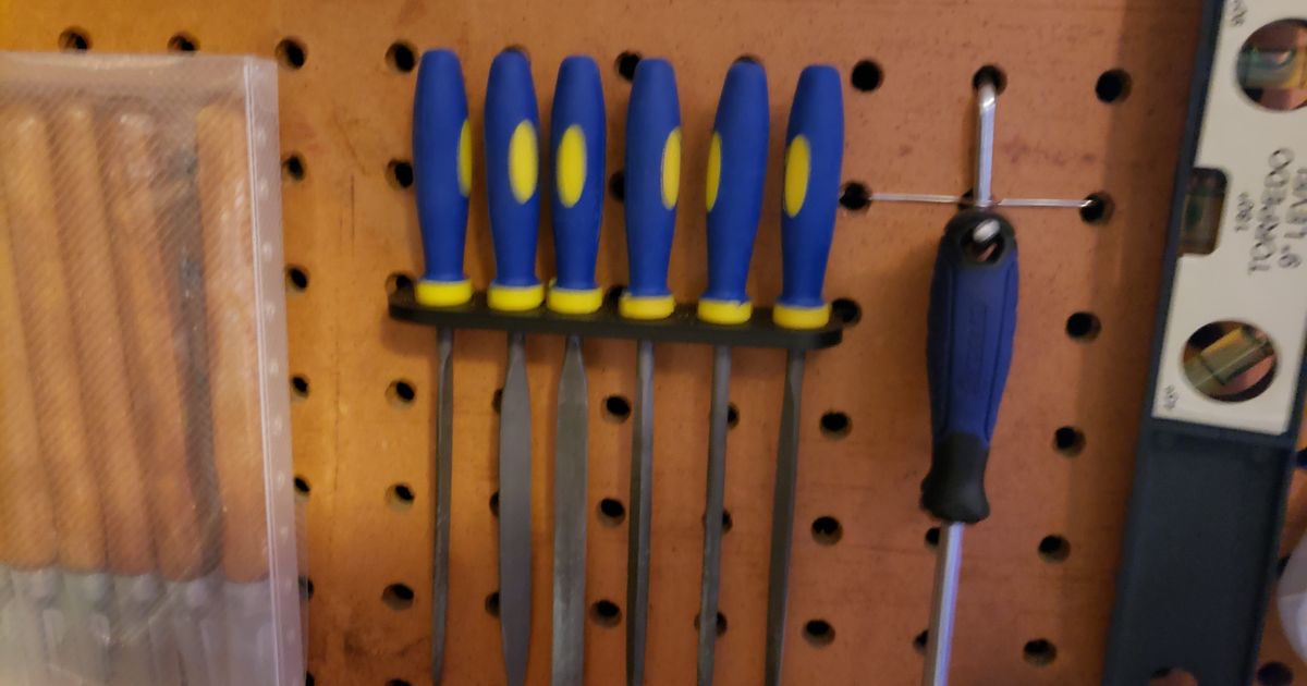 Pegboard Shelf for Mini Files by Rextruction | Download free STL model ...