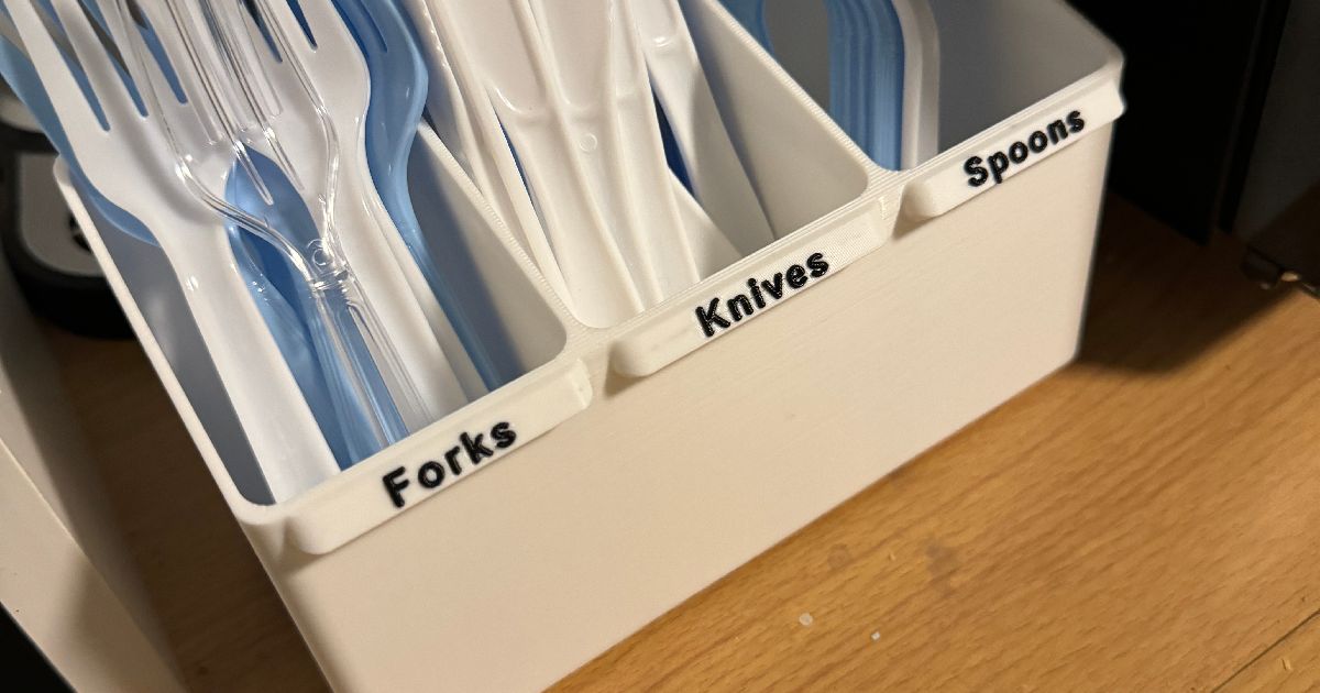 Utensil Holder - Organizer - Plastic Cutlery by Stephen Brown ...
