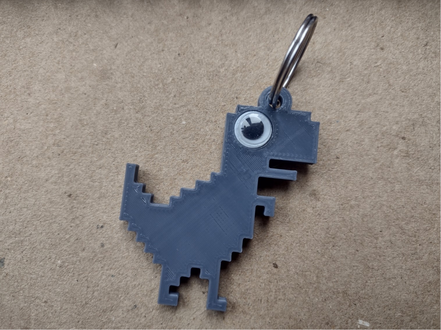 Googly Chrome Dino Keychain by Bell07734 | Download free STL model ...
