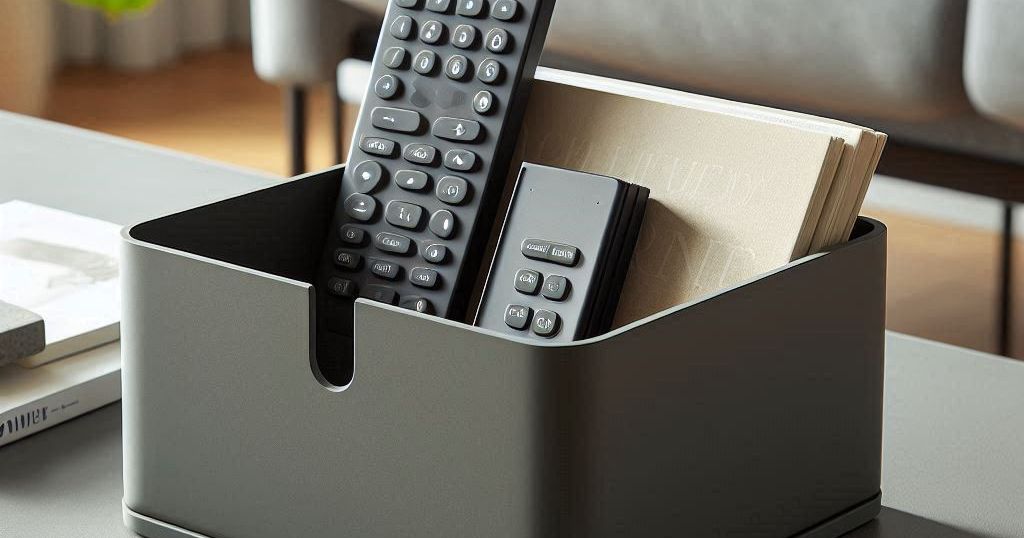 Square Remote Control Holder, Remote Box by Deltaprints | Download free ...