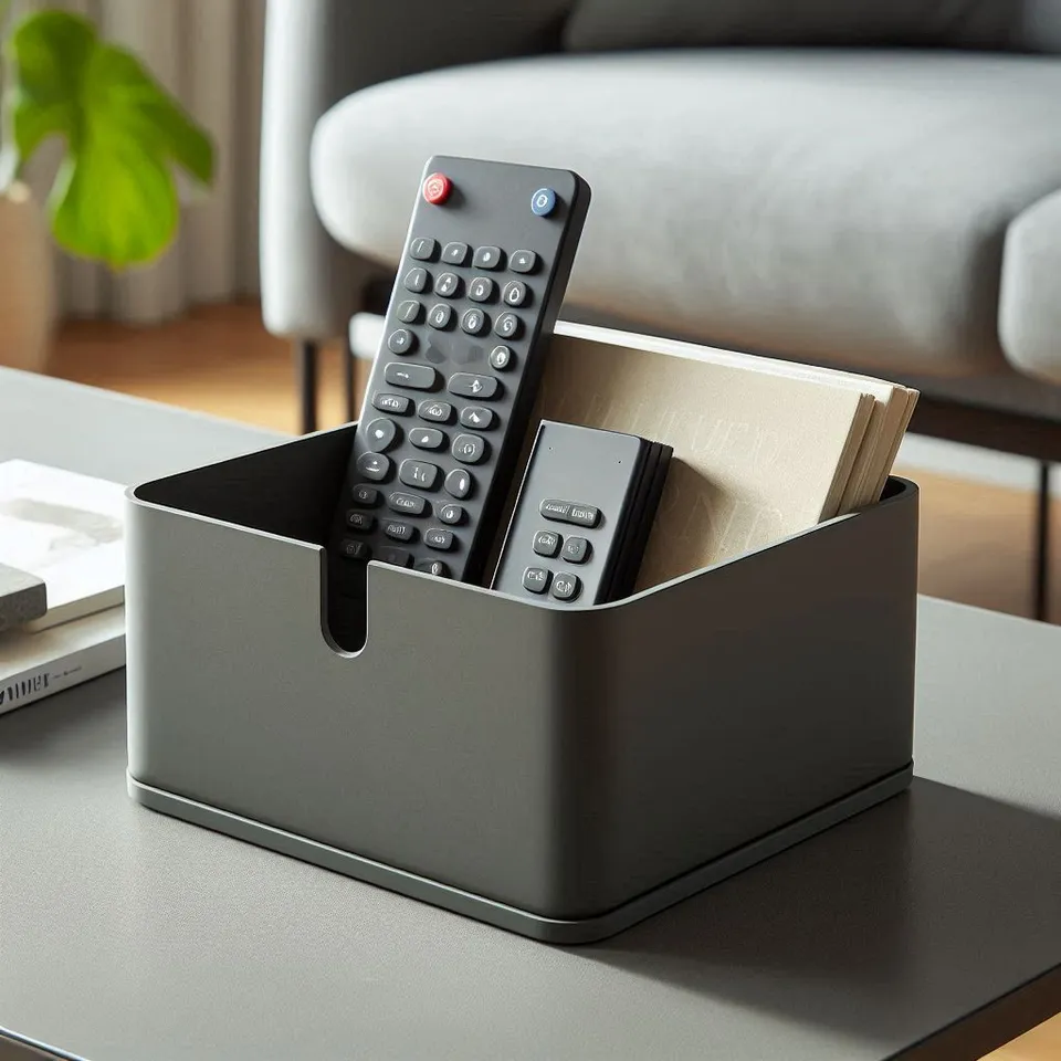 Square Remote Control Holder, Remote Box by Deltaprints | Download free ...